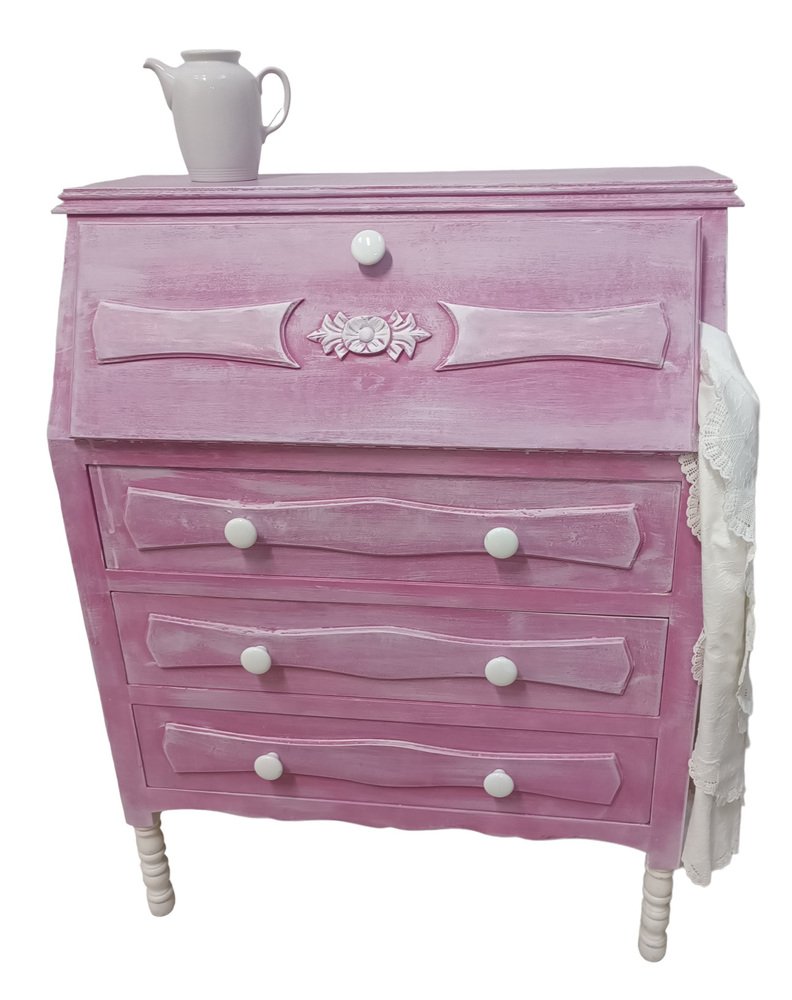 Porcelain and Wood Princess Desk, 1950s for sale at Pamono