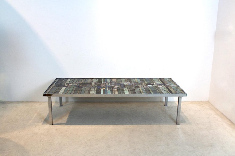 Slate Ceramic Mosaic Artwork Coffee Table by Pia Manu, 1970s for sale ... Slate Ceramic Mosaic Artwork Coffee Table by Pia Manu, 1970s for sale ...
