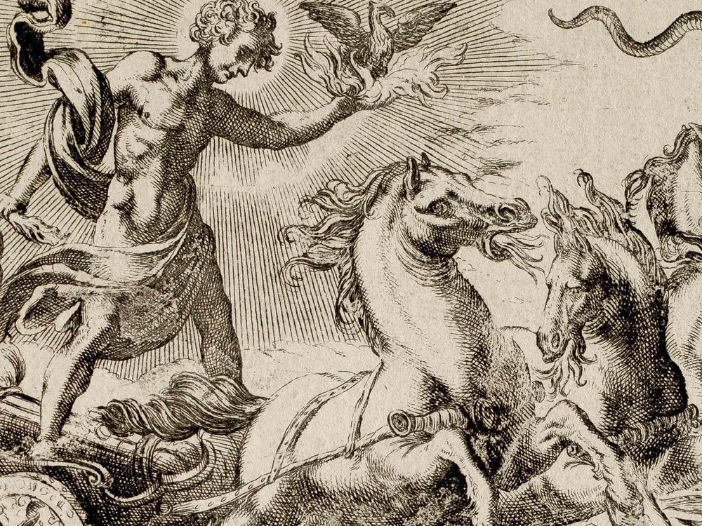 Antonio Tempesta, The Chariot of Gods, Etching, 17th Century for sale ...