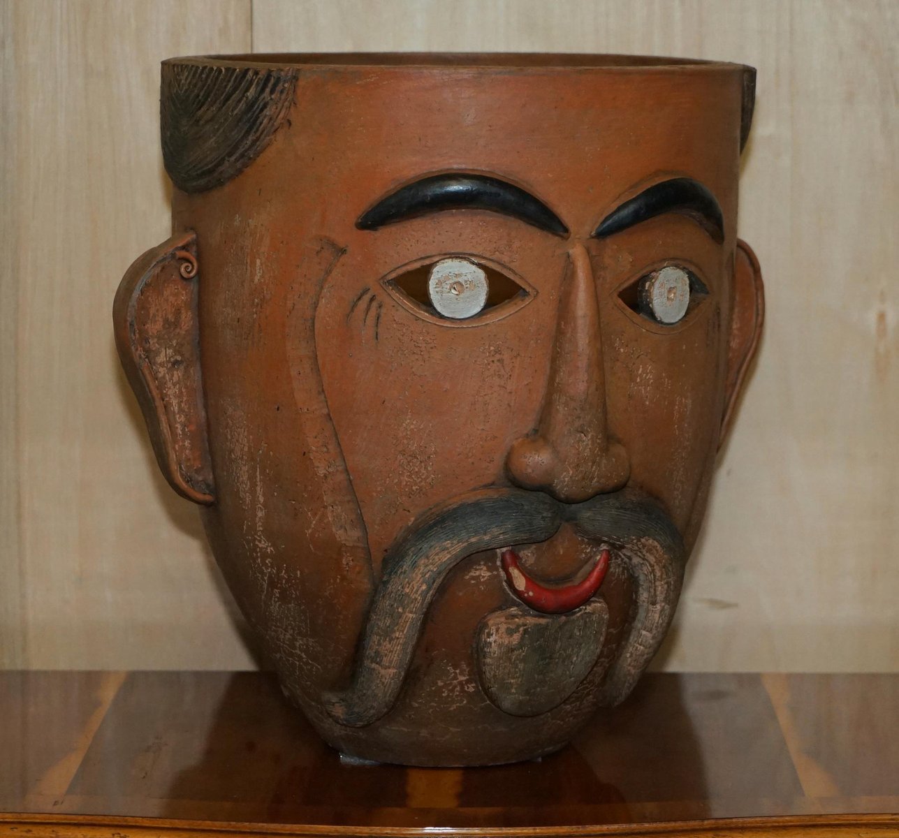 Vintage Mexican Folk Art Terracotta Pots, 1960s, Set of 2 for sale at ...