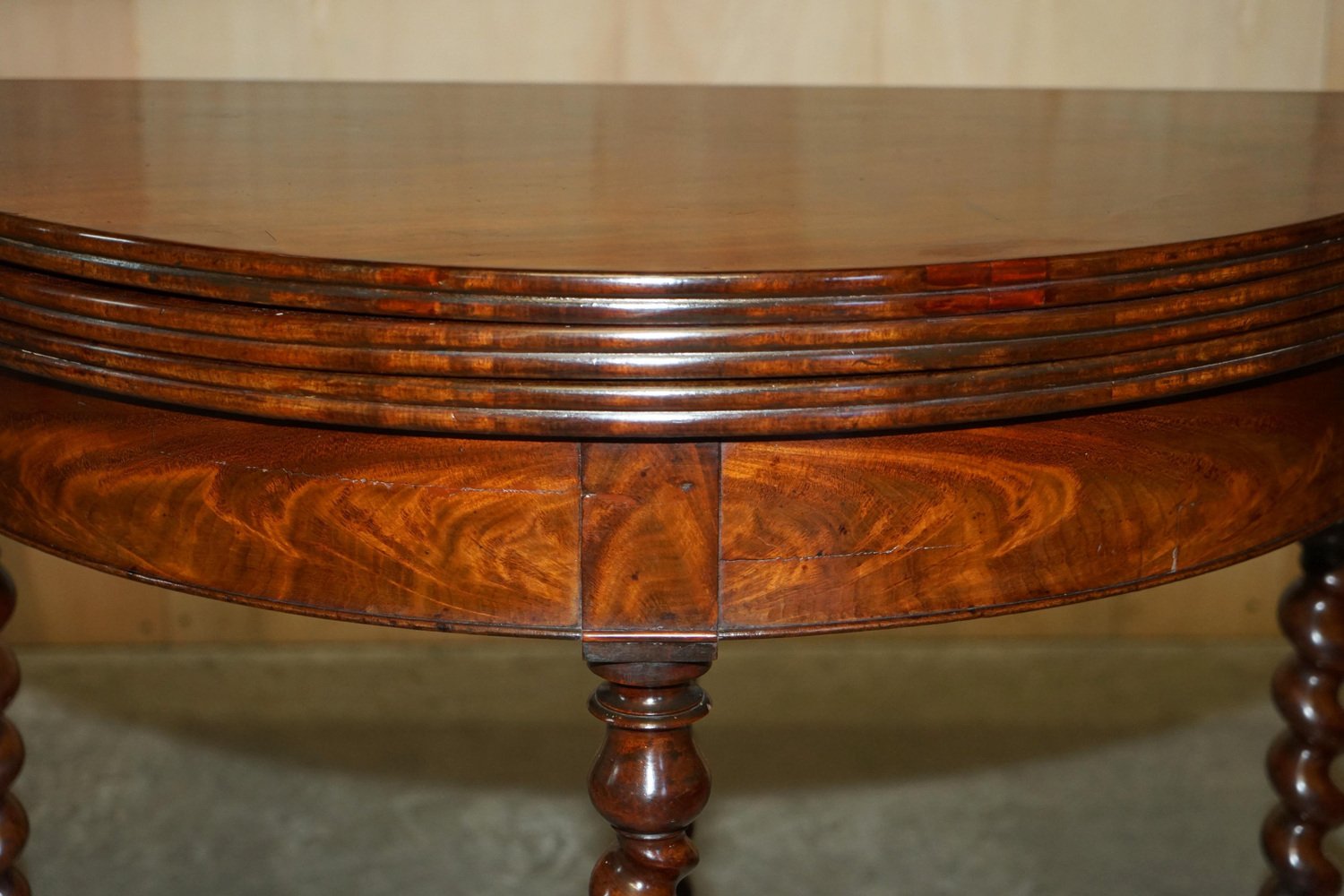 Antique French Demi Lune Extendable Games Table, 1800 for sale at Pamono