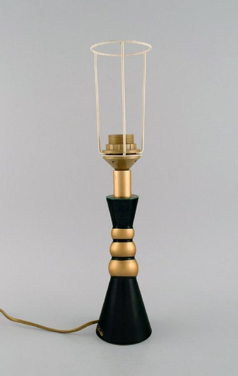 Glazed Stoneware Table Lamps by Le Dauphin, France, 1960s, Set of 2 for ...