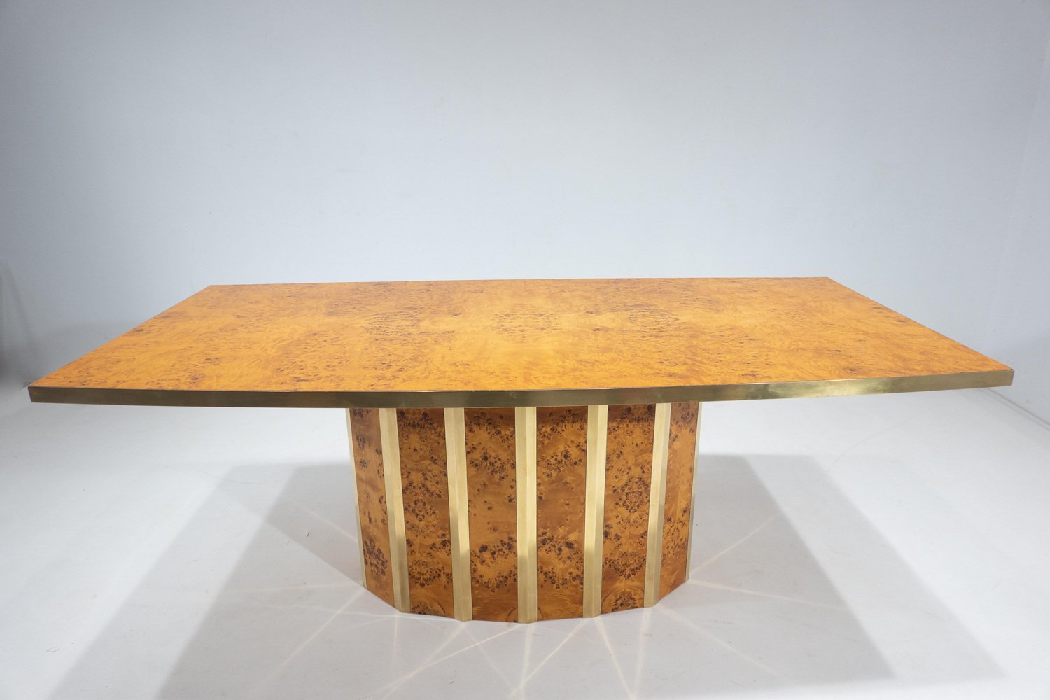 Ash Burl Dining Table, 1970s for sale at Pamono