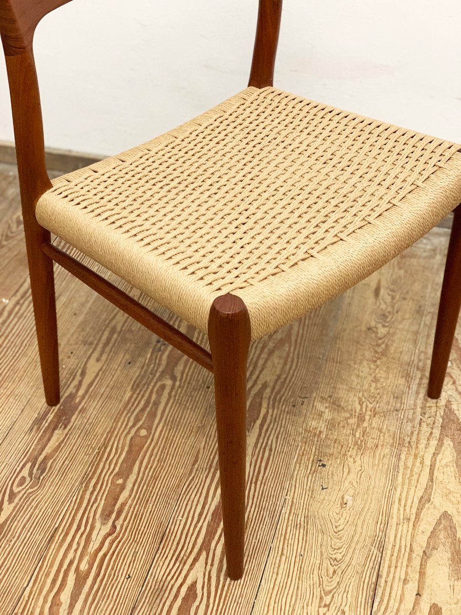 Mid-Century Danish Model 75 Chair in Teak by Niels O. Møller for J.L ...