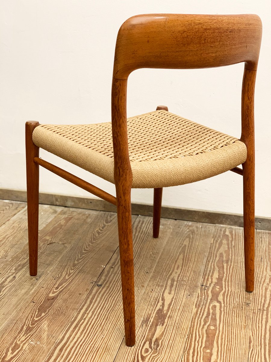 Mid-Century Model 75 Chair in Teak by Niels O. Møller for J.L. Moller ...