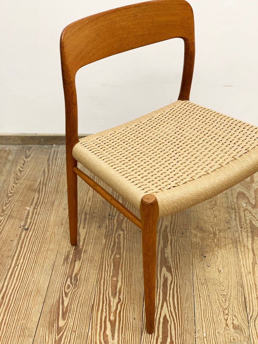Mid-Century Model 75 Chair in Teak by Niels O. Møller for J.L. Moller ...