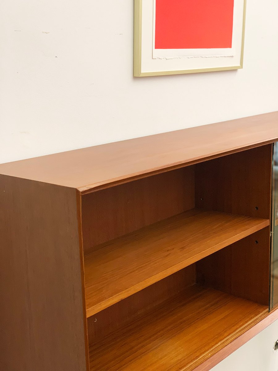 Mid-Century German Wall Unit in Teak by Rex Raab for Wilhelm Renz, 1960 ...