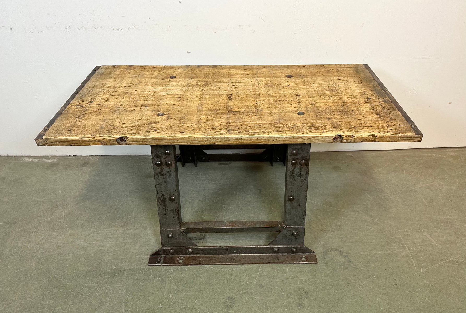 Industrial Riveted Coffee Table, 1960s for sale at Pamono