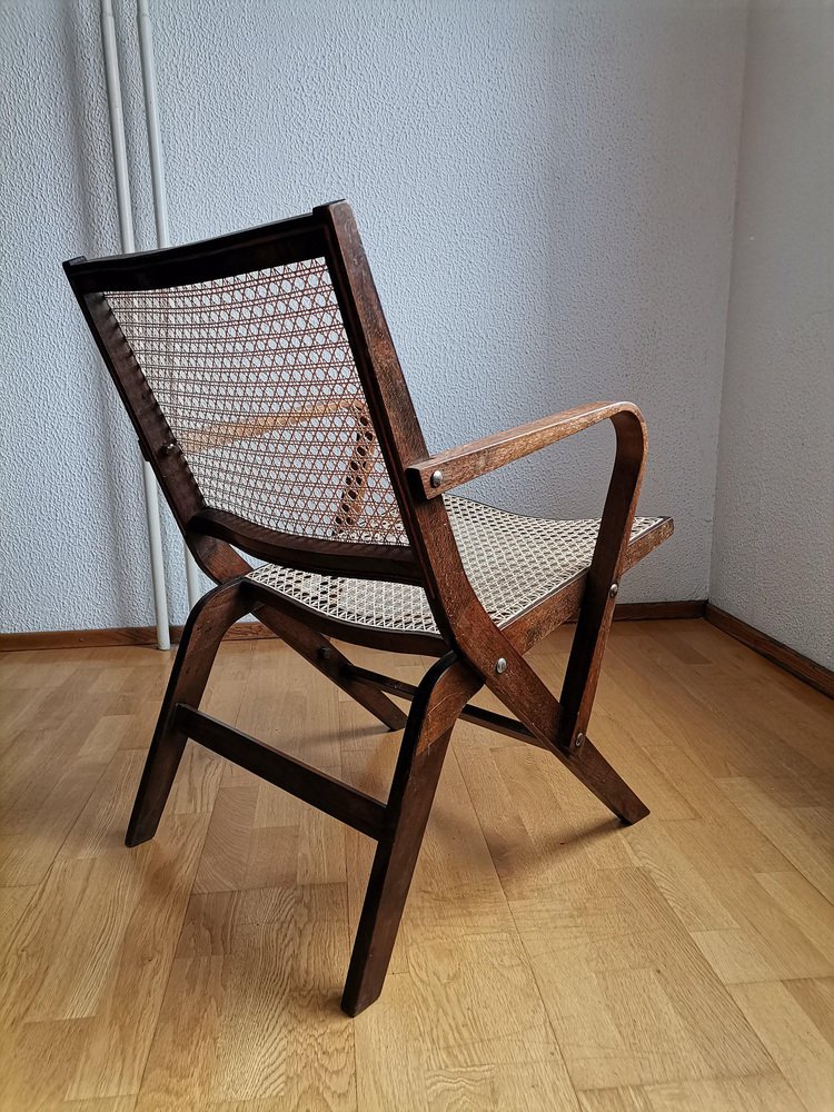 Vintage Prototype Rex Model 100 Chair in Bentwood and Hand-Woven Cane ...