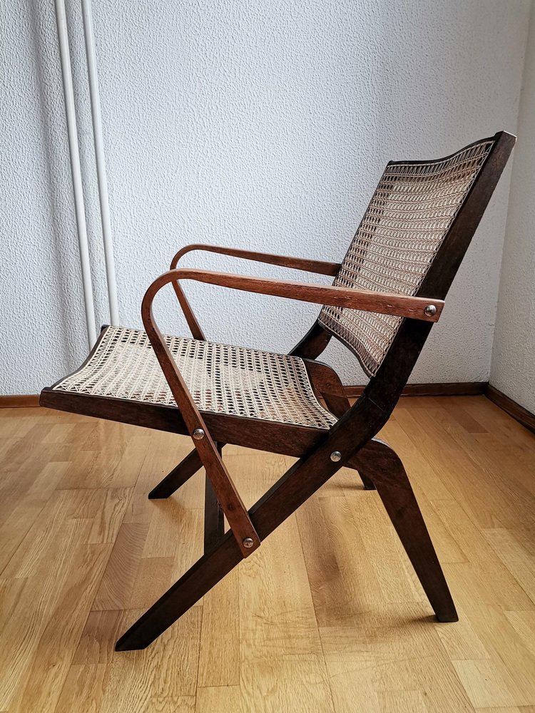 Vintage Prototype Rex Model 100 Chair in Bentwood and Hand-Woven Cane ...