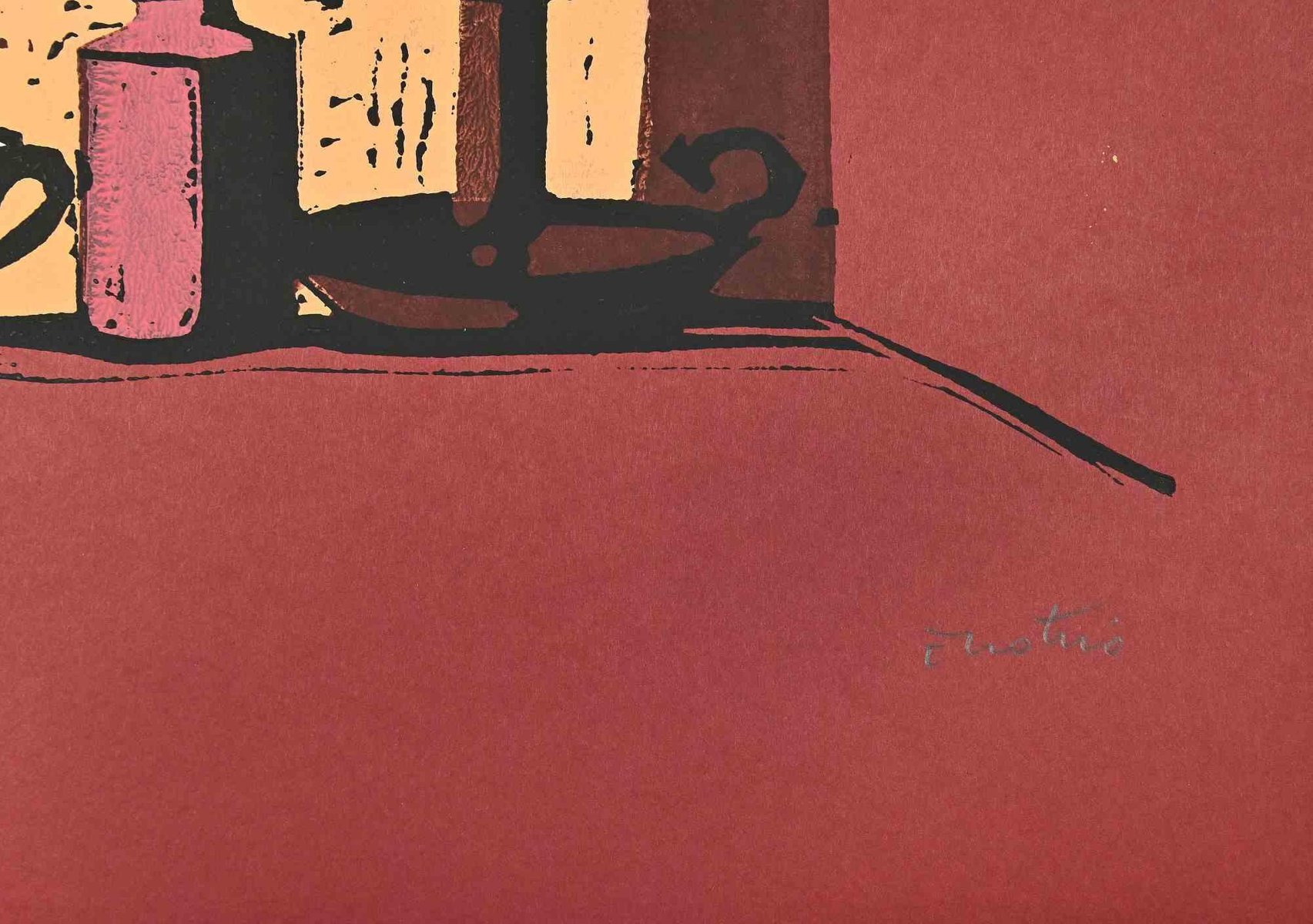 Enotrio Pugliese, Still Life, Etching, 1970s for sale at Pamono