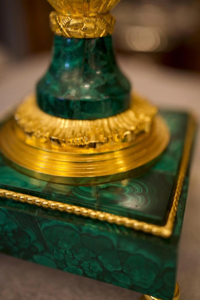 Large Ormolu Mounted Malachite Empire Style Vases, Set of 2 for sale at ... Large Ormolu Mounted Malachite Empire Style Vases, Set of 2 for sale at ...