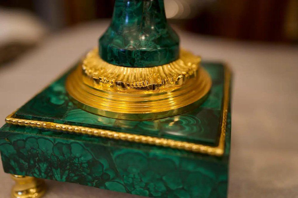 Large Ormolu Mounted Malachite Empire Style Vases, Set of 2 for sale at ... Large Ormolu Mounted Malachite Empire Style Vases, Set of 2 for sale at ...