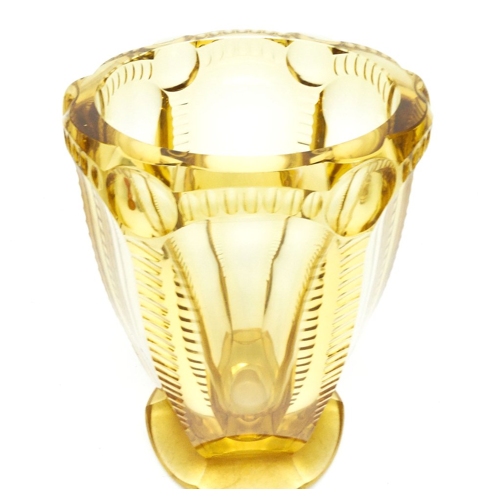 Art Deco Vase from Moser, Czechoslovakia, 1930s for sale at Pamono