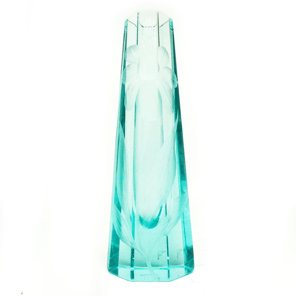 Art Nouveau Uanium Lara Vase from Moser, Czechoslovakia, 1890s for sale ...