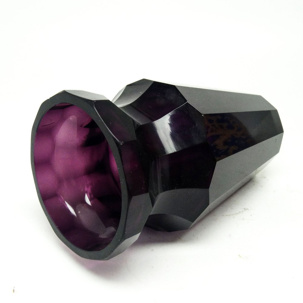Crystal Vase from Moser by J. Hoffmann, Czechoslovakia, 1890s for sale ...