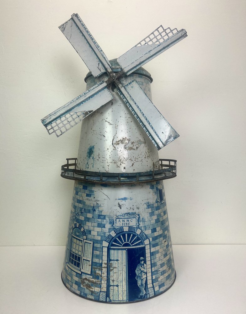 Antique Dutch Windmill Candy Box, Holland, 1920s for sale at Pamono
