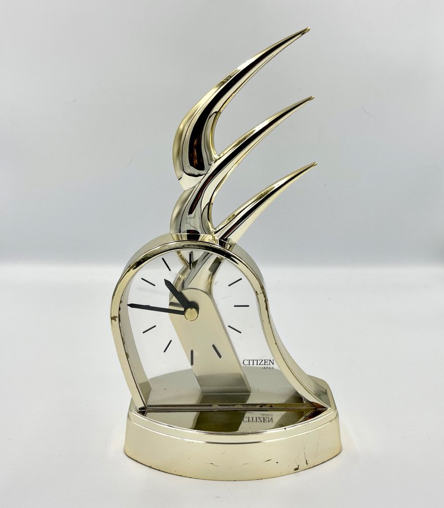Postmodern Japan Citizen Table Clock, 1980s for sale at Pamono
