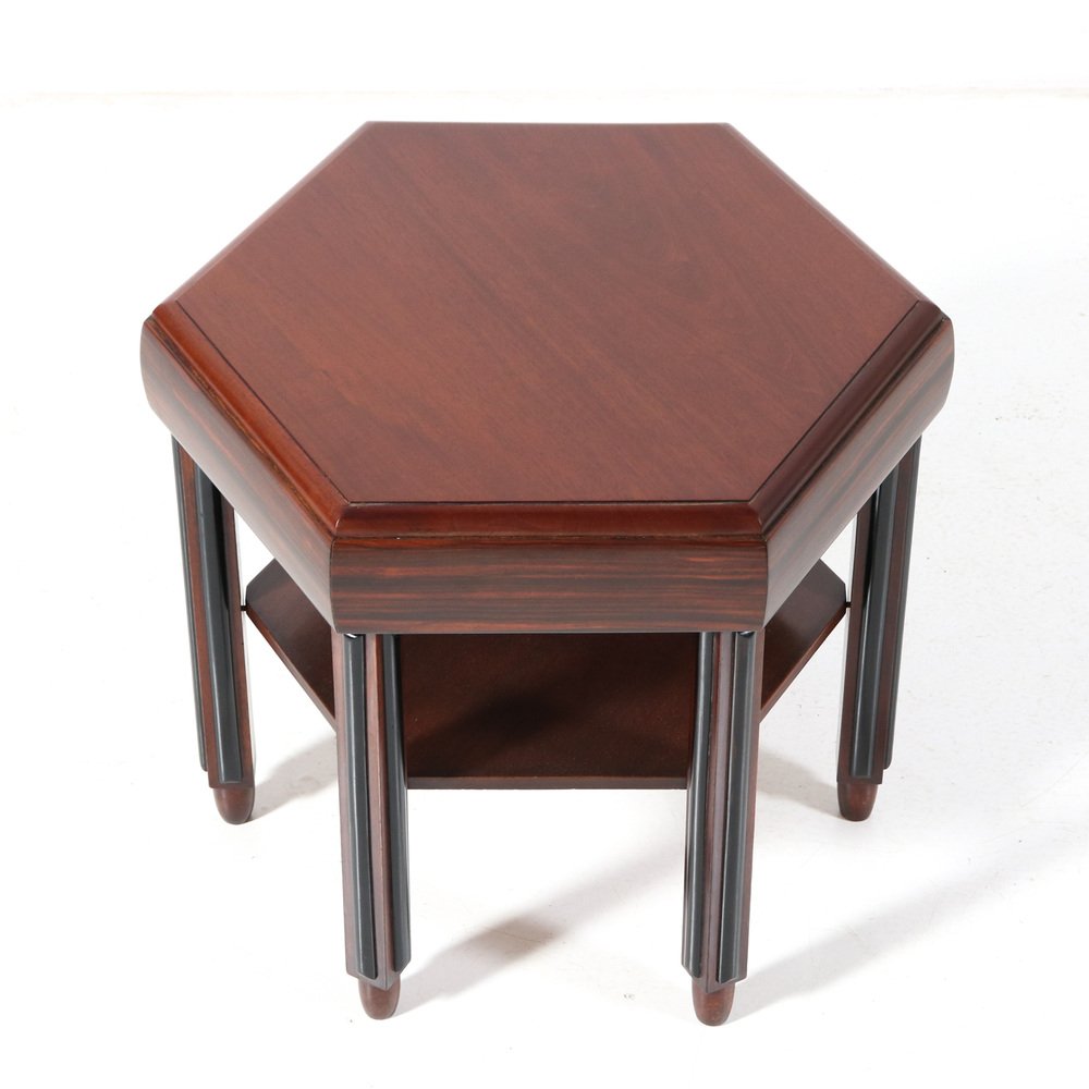 Art Deco Walnut Amsterdamse School Coffee Table by Fa. Drilling ...
