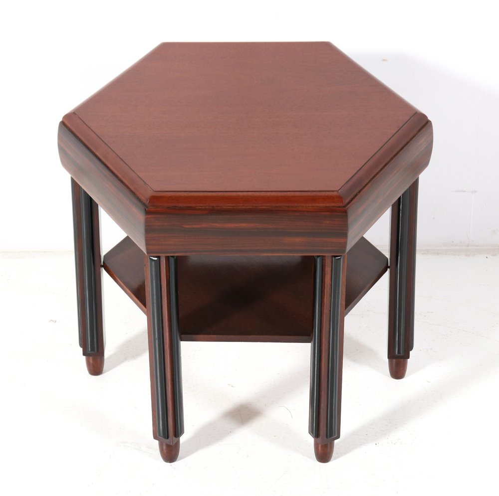 Art Deco Walnut Amsterdamse School Coffee Table by Fa. Drilling ...