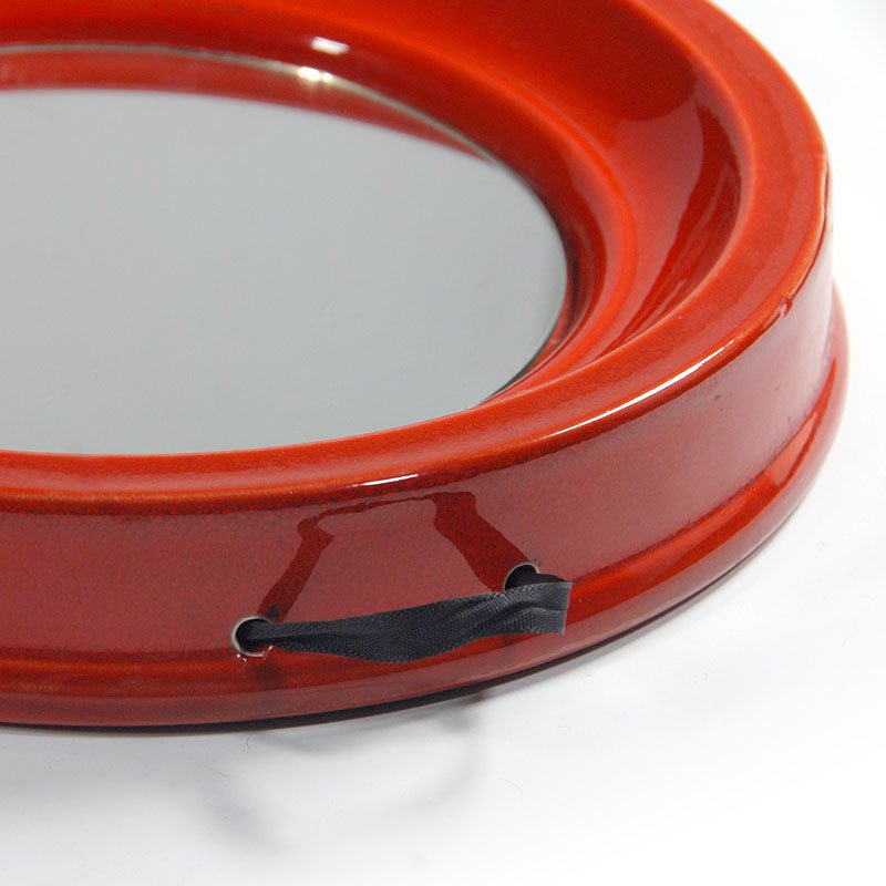 Small Space Age Ceramic Mirror, 1970s for sale at Pamono