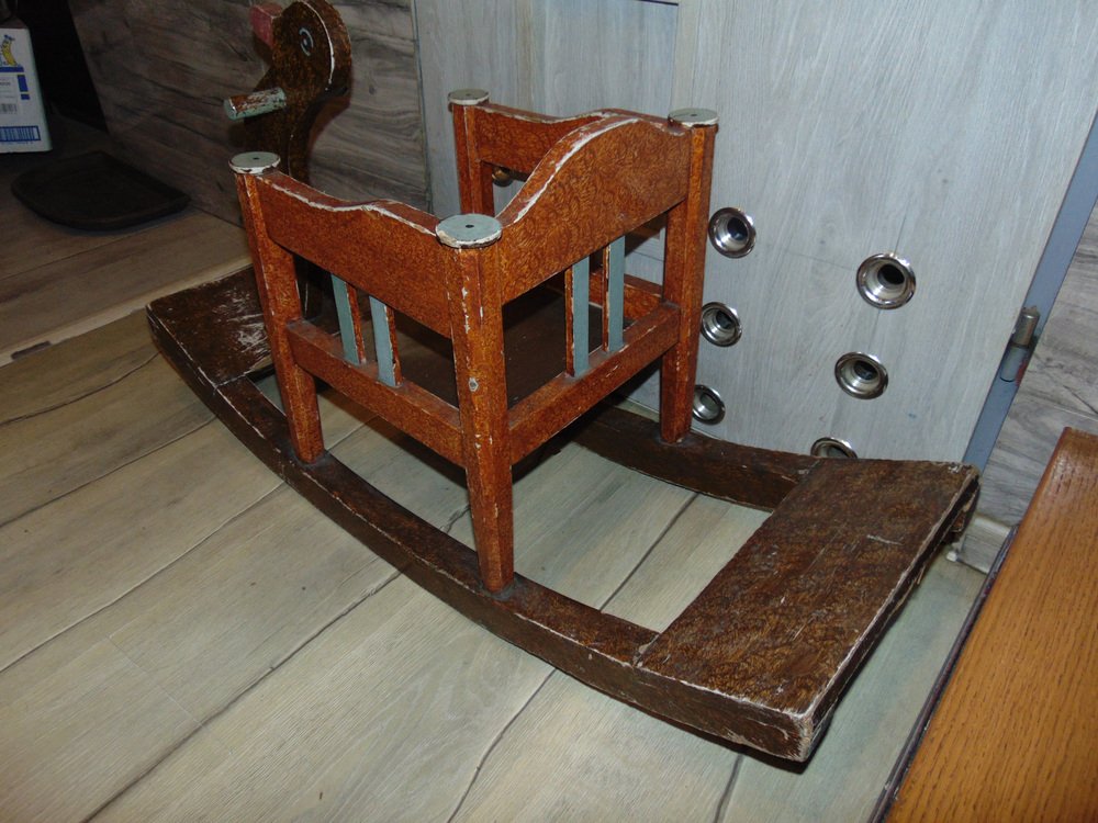 Art Deco Wooden Duck, Rocker, 1920s for sale at Pamono