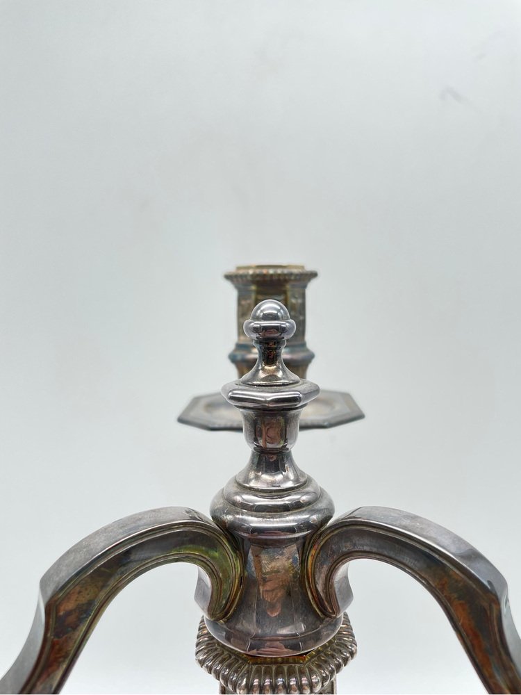 Candlestick in Silver from Christofle for sale at Pamono