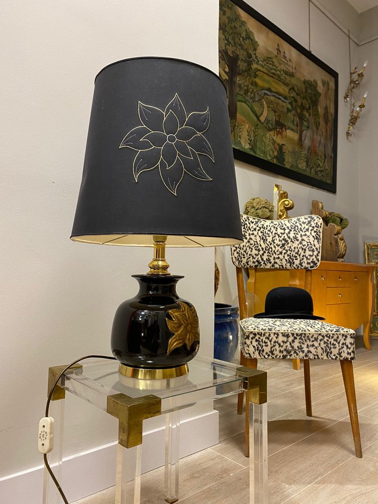 Italian Table Lamp in Ceramic, 1970s for sale at Pamono