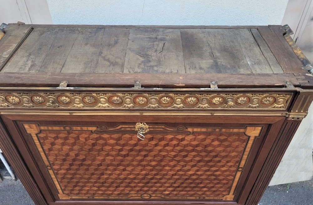 Grand Secretary with Flap in Marquetry, Late 19th Century for sale at ...