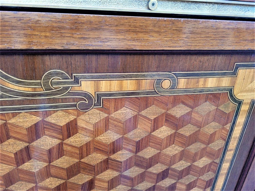 Grand Secretary with Flap in Marquetry, Late 19th Century for sale at ...