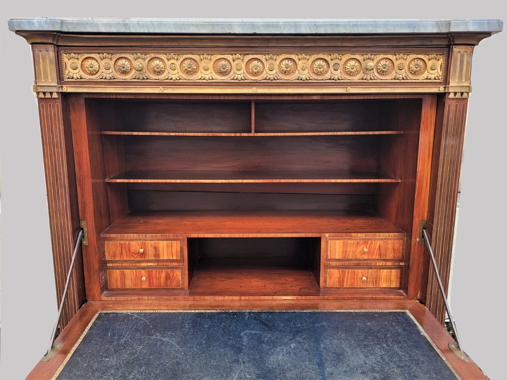 Grand Secretary with Flap in Marquetry, Late 19th Century for sale at ...
