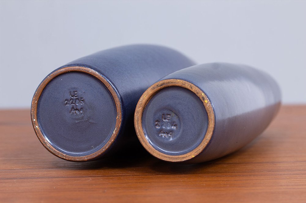 Ceramic Vases by Ingrid Atterberg for Upsala Ekeby, Sweden, 1950s, Set ...