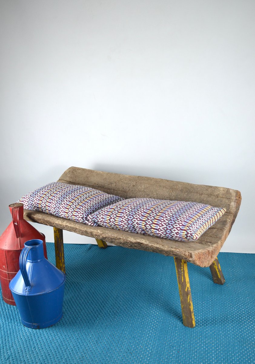 Brutalist Bench in Oak for sale at Pamono