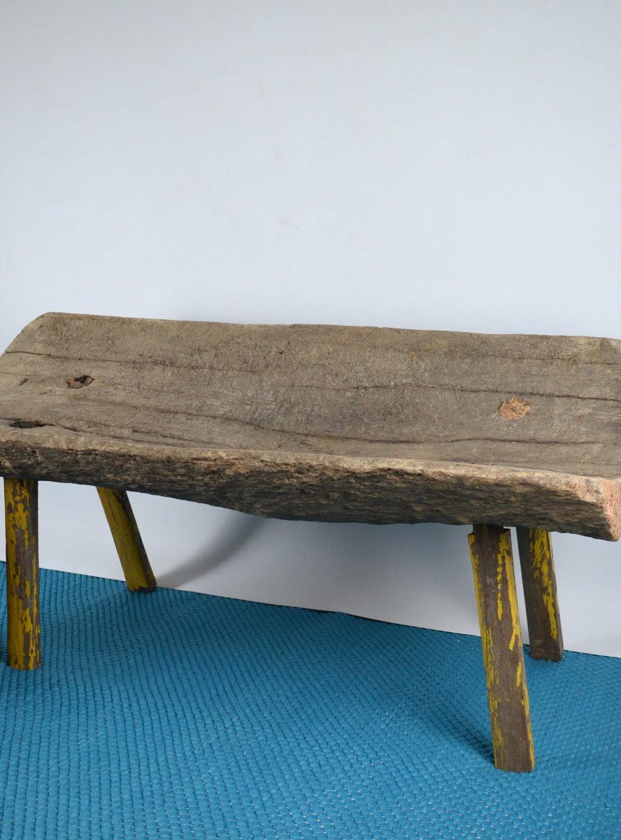 Brutalist Bench in Oak for sale at Pamono