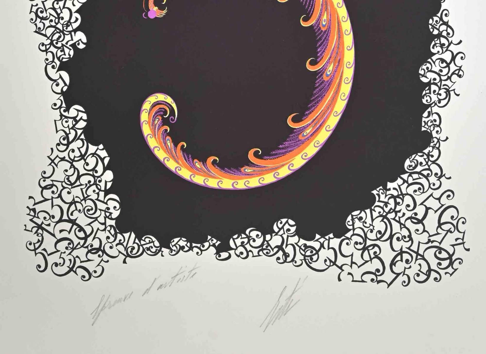 Erté, Le 5, Lithograph, 1968 for sale at Pamono