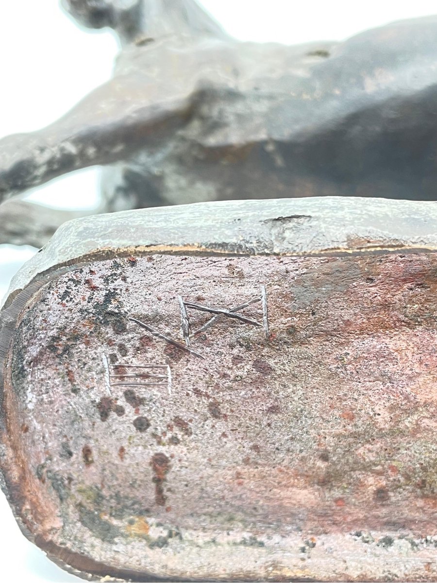 Rearing Horse Sculpture in Bronze by Annemarie Haage for sale at Pamono