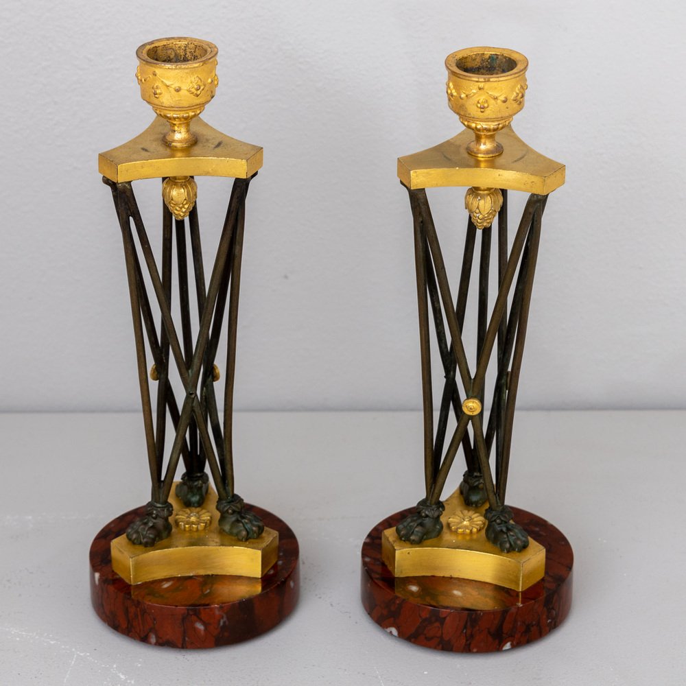 Empire Style Candlesticks, Set of 2 for sale at Pamono