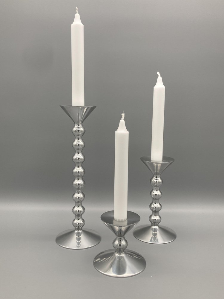 Flame Candleholders by Alessandro Mendini for Alessi, 2002, Italy, Set ...