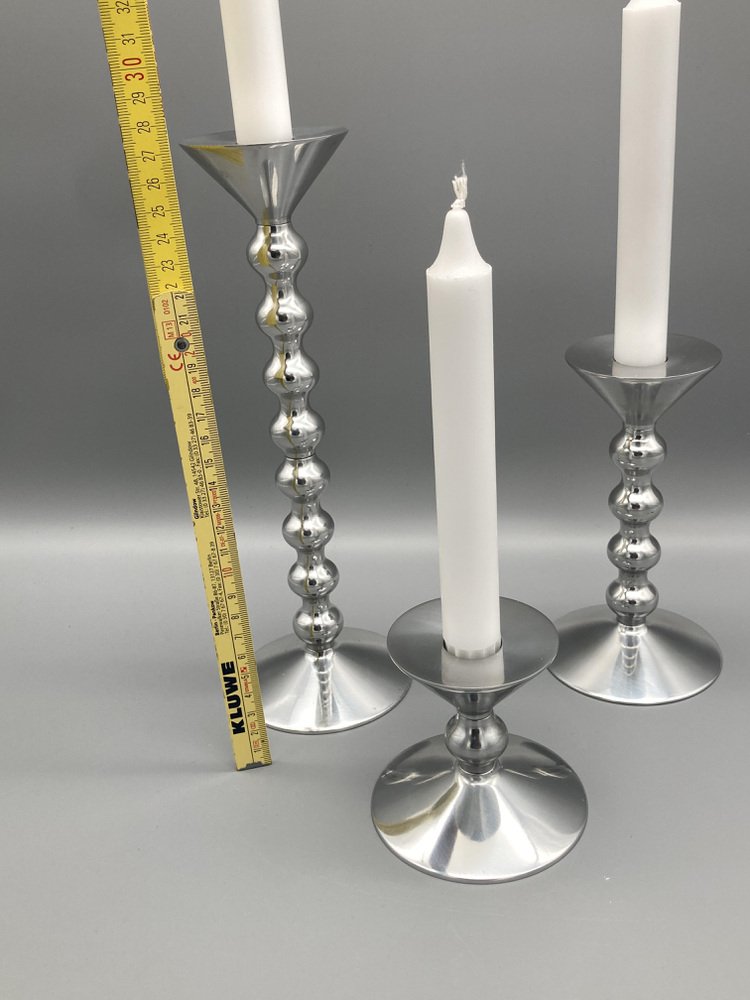 Flame Candleholders by Alessandro Mendini for Alessi, 2002, Italy, Set ...