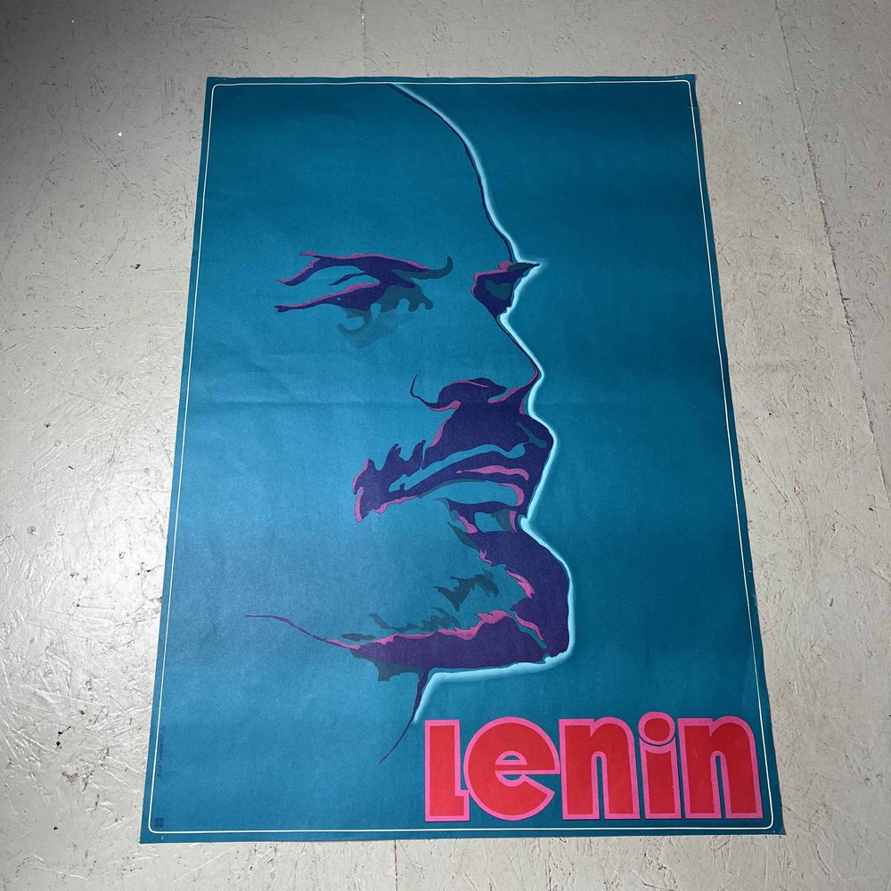 Lenin Poster by Antoni Cetnarowski, Poland, 1977 for sale at Pamono