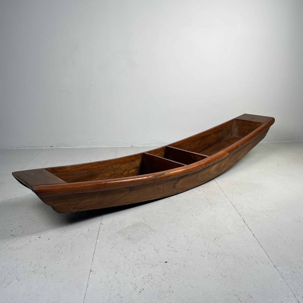 Japanese Wabi Sabi Wooden Model Ikebana Boat, 1940s for sale at Pamono