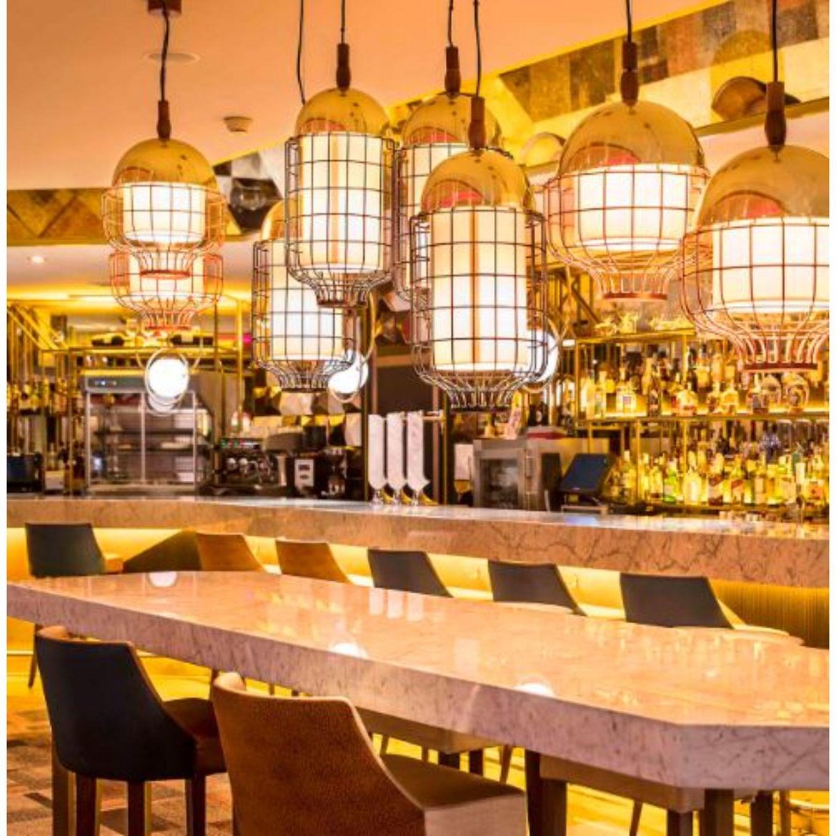 Jade Magnolia II Suspension Lamp with Brass Ring by Dooq for sale at Pamono