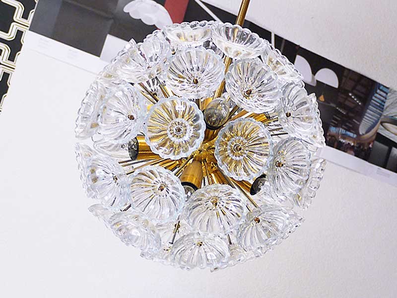German Starburst Sputnik Chandelier from VEB Leuchten, 1960s for sale ...
