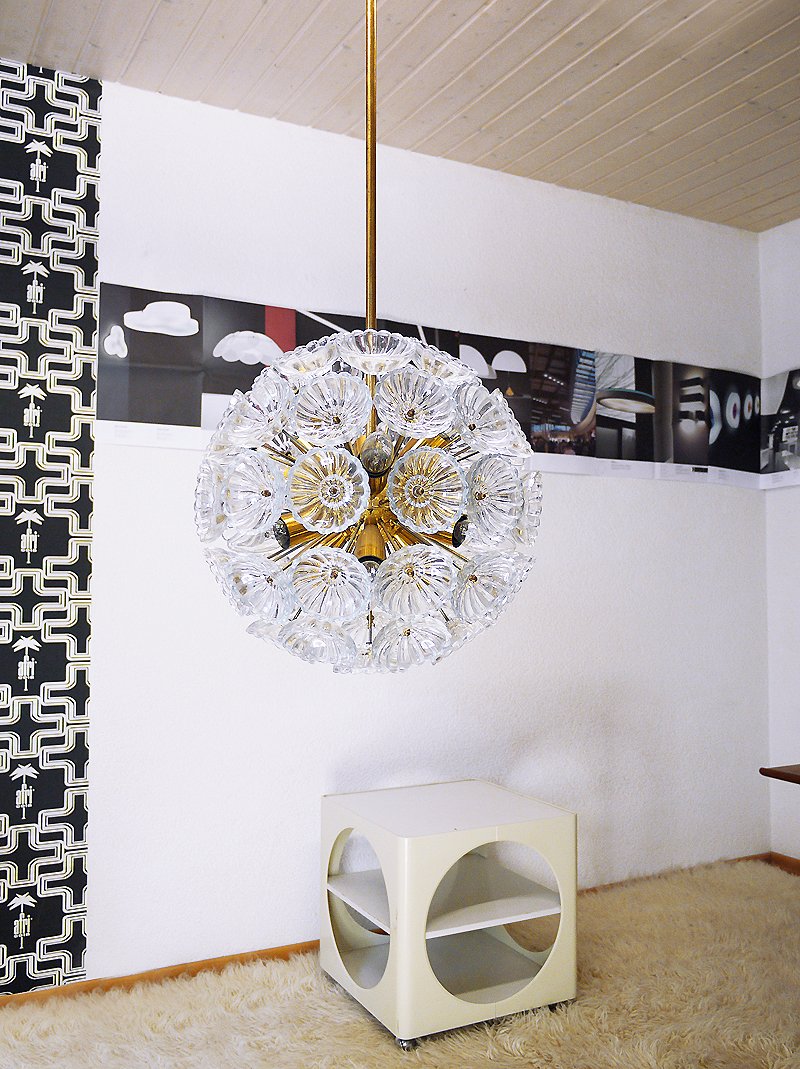 German Starburst Sputnik Chandelier from VEB Leuchten, 1960s for sale ...