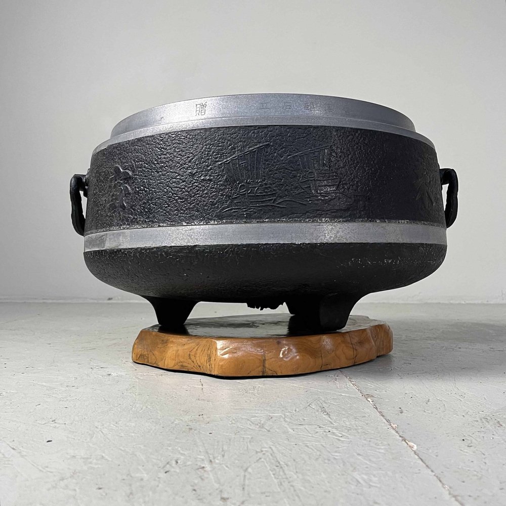 Vintage Japanese Metal Firepot, 1970s for sale at Pamono