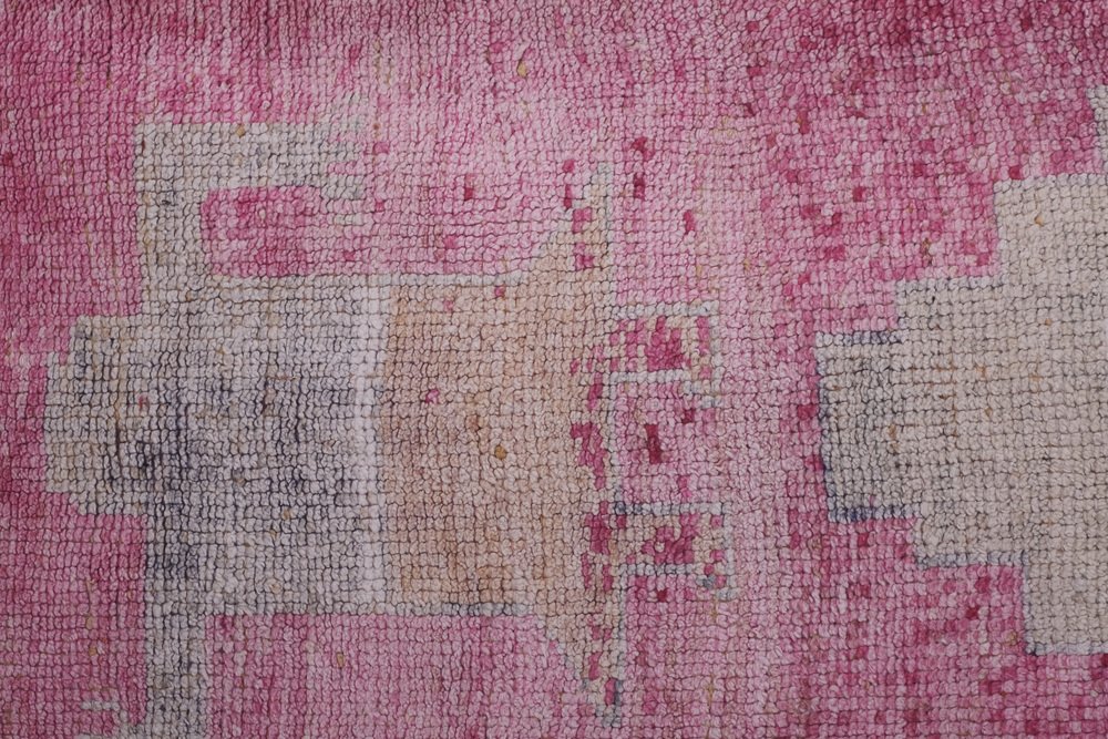 Vintage Turkish Pink Herki Rug for sale at Pamono