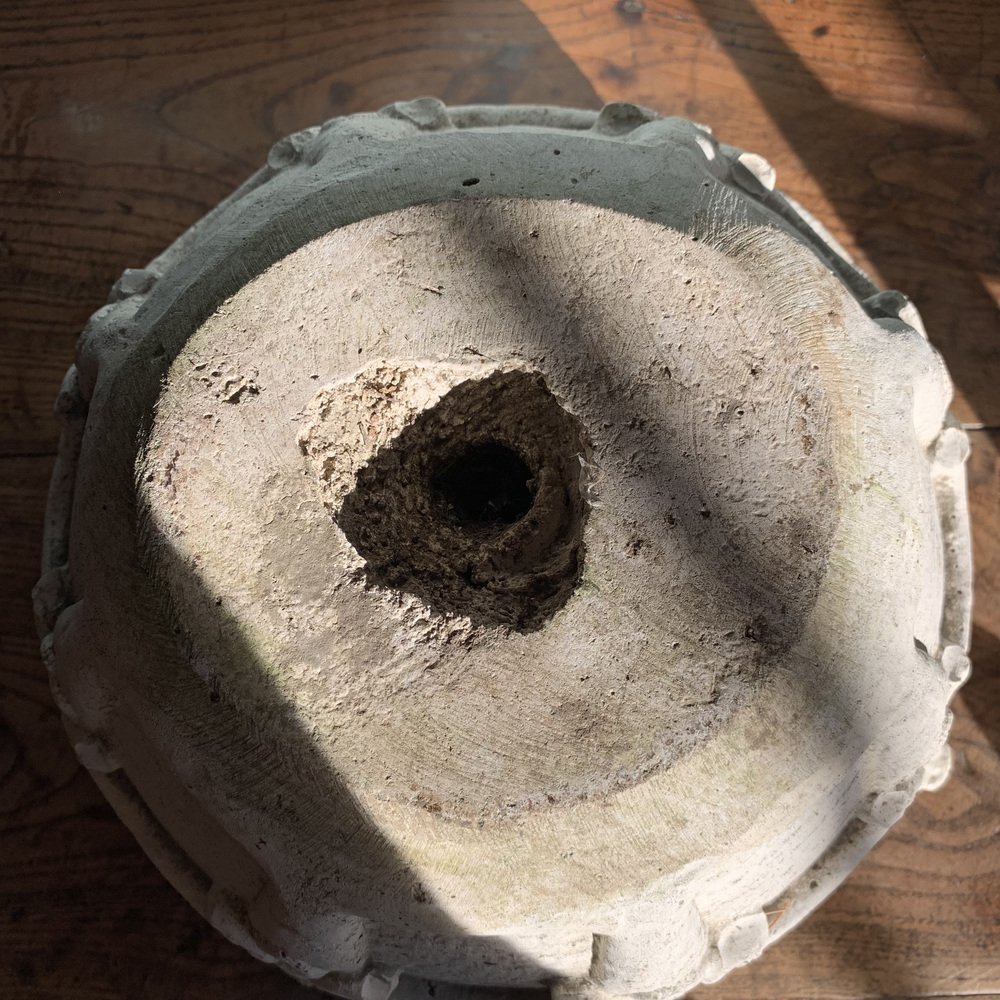 Antique Ivory Stone Planter for sale at Pamono