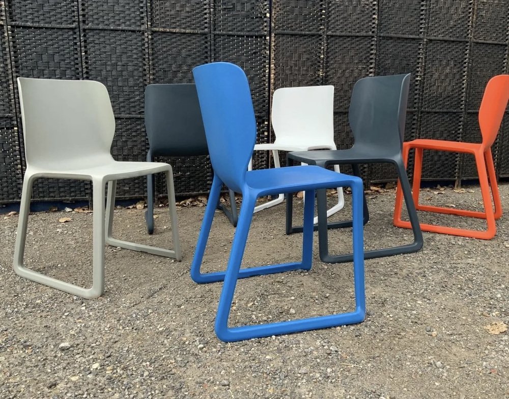 Stackable Dining Chairs from Bold, Set of 6 for sale at Pamono