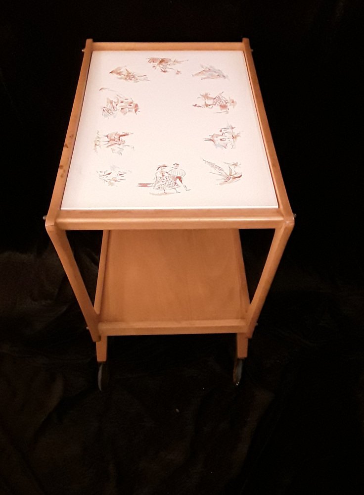 Mid-Century German Tea Serving Cart, 1950s for sale at Pamono