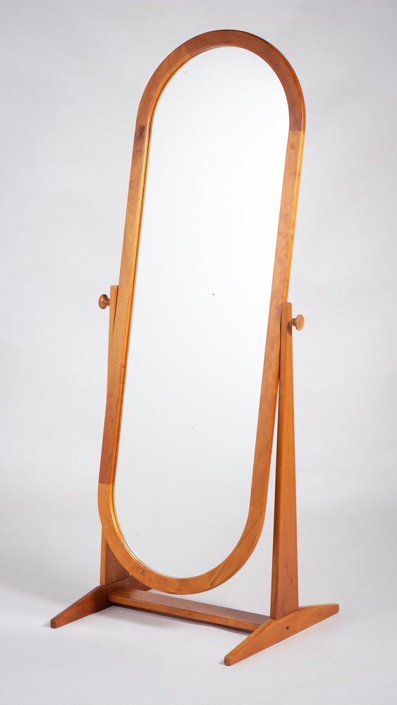 Cheval Floor Mirror by Pedersen & Hansen, Denmark, 1970s for sale at Pamono
